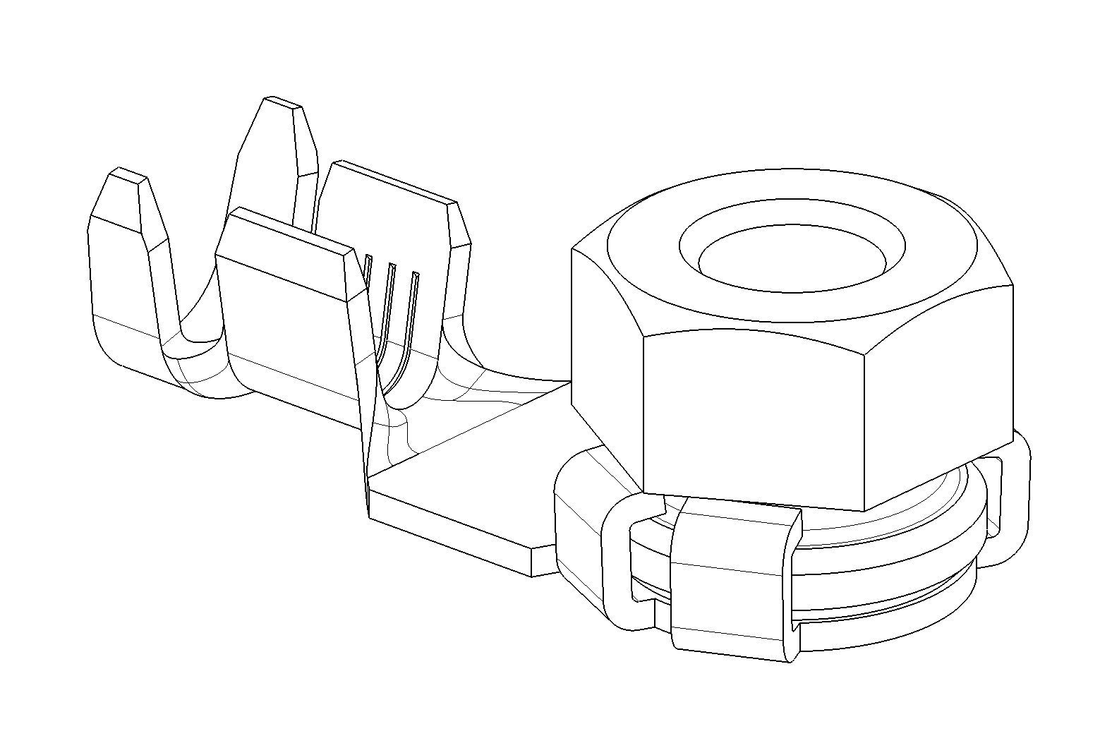 CLAW RING TERMINAL WITH M6 NUT - 320272487 | Lear e-Catalog